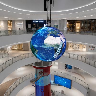 China 360 Degree Spherical LED Display for Shopping Malls and Public Atriums for sale