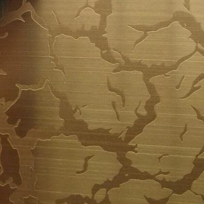 China Middle East newest etched decoration stainless steel sheet for wall cladding contract project for sale