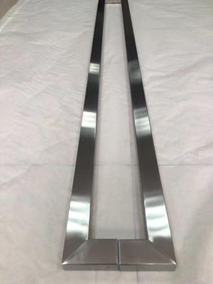 China China Custom Made Satin Brush No.4 Stainless Steel Door Handle In Foshan Manufacturer for sale