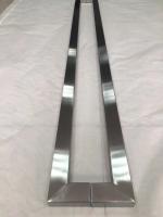 China Custruction Big5 Brush No.4 Satin Stainless Steel Pipe Tube Door Handle In Foshan Manufacturer for sale