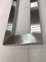 China Custruction Big5 Brush No.4 Satin Stainless Steel Pipe Tube Door Handle In Foshan Manufacturer for sale