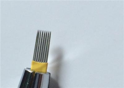 China Permanent Makeup Microblading Eyebrow Tattoo Needles 15M Disposable Less Vibration for sale