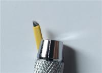 China 0.25mm 7 Pins Eyebrow 3D Microblading Needles Stainless Steel For Permanent Makeup for sale
