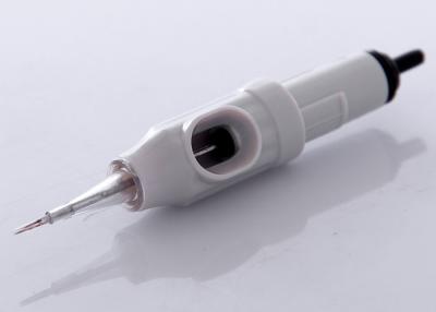 China Stainless Steel / Pastic Disposable Gray Permanent Makeup Needles And Tattoo Caps for sale
