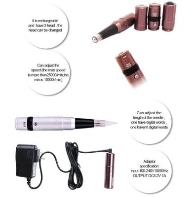 China Permanent Makeup Pen rechargeable design ,Magic tattoo machine Tattoo Machine for sale