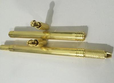 China Aluminum Microblade Eyebrow Pen With Double Head And Manual Tattoo Pen for sale