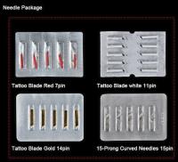 China Tattoo Blade Disposable Permanent Makeup Needles Gamma Ray Sterilization for sale