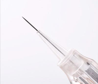 China Transparent Disposable Permanent Makeup Needles With Caps For Eyebrow for sale