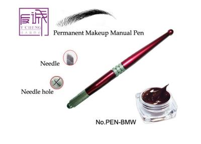 China Eyebrow Permanent Makeup Manual Tattoo Pen with 15-Prong Curved Needles for sale