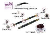 China Handmade Stainless Steel Lock-needle Device Eyebrow Operation Manual Tattoo Pen for sale