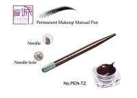 China Heavy Permanent Makeup Copper Manual Tattoo Pen for 15-Prong Curved Needles for sale