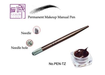 China Heavy Permanent Makeup Copper Manual Tattoo Pen for 15-Prong Curved Needles for sale