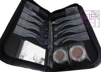 China OEM Eyebrow Stenciling Kit with Leather Case for sale