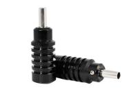 China 50mm Aluminum Black Knurled Chromatic Tattoo Grips and Tubes for sale