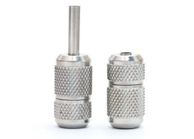 China Customized Silver Disposable Stainless Steel Tattoo Grips with Tube for sale