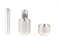 China One Piece 22MM Silver Stainless Steel Tattoo Grips Tubes for Tattoo Machine for sale