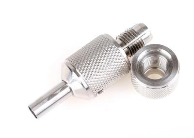 China 50MM Silver Disposable Stainless Steel Tattoo Grips and Tubes for sale