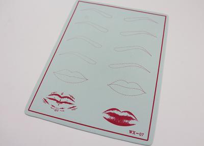 China Permanent Makeup Red Cosmetic Fake Eyebrow Tattoo Practice Skins for sale