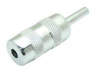 China Custom 80mm Disposable Silver Stainless Steel Tattoo Grips for Tattoo Machine for sale
