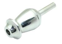 China OEM Silver Disposable Stainless Steel Tattoo Grips with Tube Tattoo Machine Grips for sale