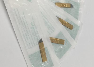 China Stable Tattoo Equipment Supplies , 14pin/pc Eyebrow Tattoo Cosmetic Needle for sale