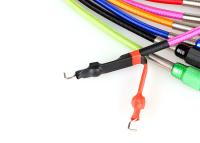 China 1.8M Copper Spring Tattoo Machine Clip Cord for Power Supply for sale