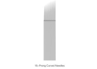 China Eyebrow Tattoo&Permanent Makeup Needle 15-Prong Curved Needles for sale