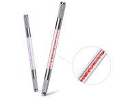 China Double Head Crystal Eyebrow Microblading Needle Permanent Makeup Pen for sale