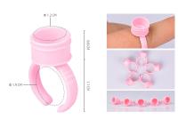 China Diameter 1.5cm / 1.2cm Pink Plastic Ink Ring Tattoo Holer Equipment Supplies for sale