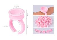 China Diameter 1.5cm / 1.2cm Pink Plastic Ink Ring Tattoo Holer Equipment Supplies for sale