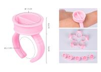 China Diameter 1.5cm / 1.2cm Pink Plastic Ink Ring Tattoo Holer Equipment Supplies for sale