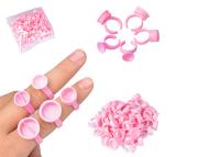 China Semi Permanent Tattoo Equipment Supplies Pink Ink Ring Holder for sale