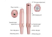 China Wirless Simi Beauty Cosmetic Tattoo Gun With Nano Microneedle for sale