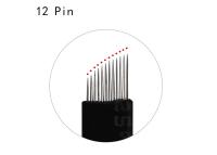 China 12 Pins 0.18MM Nano Eyebrow Needle Gama Rays Sterilized for sale