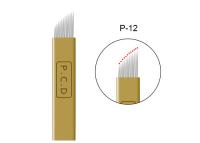 China PCD Eyebrow 12 Pins Shaping Permanent Makeup Needles for sale