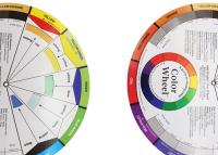 China Tattoo Pigment Color Wheel Paper Card Equipment Supplies for sale