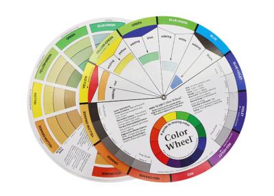 China Tattoo Pigment Color Wheel Paper Card Equipment Supplies for sale