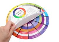 China 12 Colors Pigment Color Wheel Chart Mixing Guide Supplies for sale