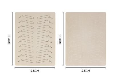 China Blank And Eyebrow Sharp Rubber Fake Tattoo Practice Skins for sale