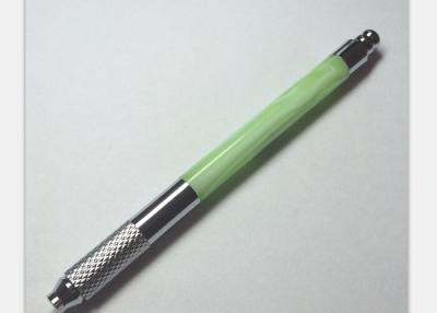 China Crystal 110MM Permanent Makeup Tattoo Manual Pen , Needle Blade Cosmetic Tattoo Pen for sale