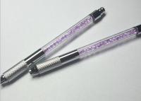 China Newest Pink Crystal Manual permanent tattoo pen Eyebrow Handmade Pen for sale