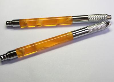 China Yellow 110MM Manual Tattoo Pen Permanent Makeup Handmade Tattoo Kits for sale