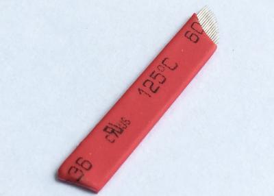 China Red Microblading Permanent Makeup Needles / Eyebrow Needles Blade for sale