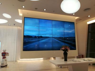 China 55 Inch 3.5mm Narrow Bezel 4K UHD Video Wall Display 500cd/m2 Brightness for sale