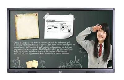 China 75'' OPS Educate Interactive Whiteboard  With Anti-glare Glass True 10 point Touch for sale