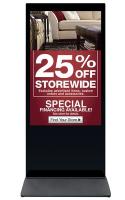 China 43 Inch 500cd/m2 Floor Standing Digital Signage 178 Degree View Angle Indoor Advertising Display for sale