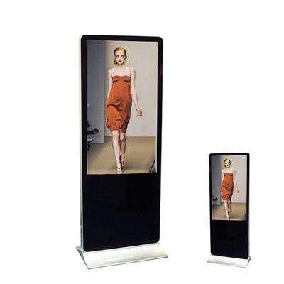 China 55 Inch Indoor Freestanding Touch Kiosk High Brightness 500cd/m2 All in One Display for sale