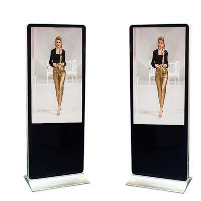 China 65 Inch Floor Standing Back-to-Back Kiosk 4K Commercial Display 500 cd/m2 for sale