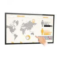 China 55 Inch 4K Wall Mount Touch Screen Monitor Anti Glare 3840x2160 LCD Display for sale