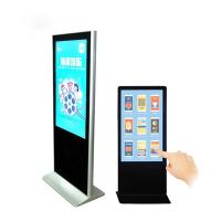 China UHD 98 Inch Floor Standing Touch Screen Kiosk 500cd/m2 Brightness Digital Signage Display for sale